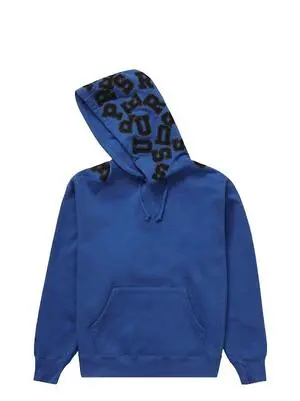 Supreme Appliqué Hooded Sweatshirt Washed Royal