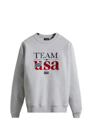 Kith Team Usa Crewneck Sweatshirt - Light Heather Grey