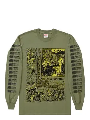 Supreme Saint Sebastian Long Sleeve Tee Shirt Olive
