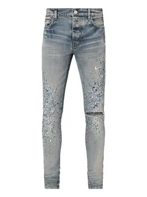 Amiri Crystal Paiter Jeans - Clay Indigo