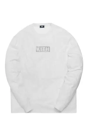 Kith Reflective Long Sleeve Tee Shirt - White