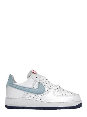 Nike Force 1 Low Puerto Rico Sneakers - White/blue Gale