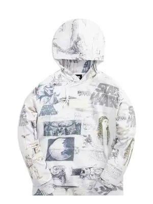 Kith X Star Wars Sketches Hoodie - White