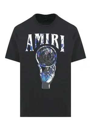 Amiri Crystal Ball Short Sleeve Tee Shirtin - Black