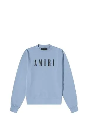 Amiri Core Logo Crewneck Sweatshirt - Dusty Blue