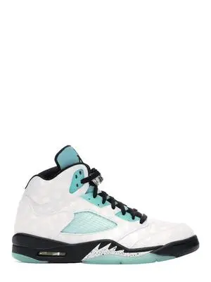 JORDAN Retro Island Green Sneakers - White/black