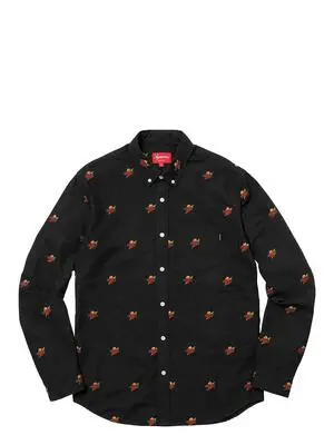 Supreme Sacred Hearts Oxford Shirt - Black