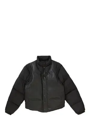 SUPREME Supreme Schott Down Leather Puffy Vest