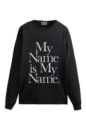Kith The Wire My Name Is My Name Vintage Long Sleeve Tee Shirt - Black