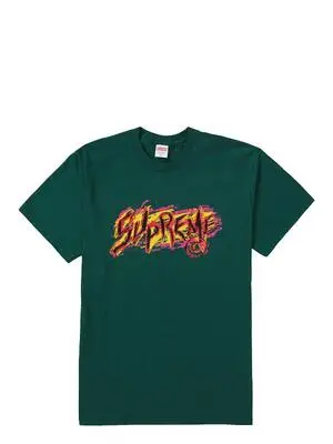 Supreme Scratch Tee Shirt - Dark Green