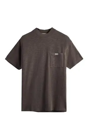 Kith Mock Neck Jfk Pocket Tee Shirt (ss22) Overcast