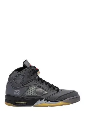 JORDAN Retro High-top Sneakers - Black/muslin/fire Red