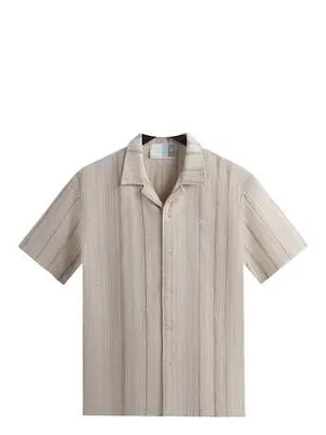 Kith Stitch Thompson Camp Collar Shirt - Sandrift