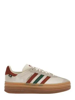 Adidas Adidas Gazelle Bold Maple Leaf Sneakers Cream White/wild Sepia/collegiate Green