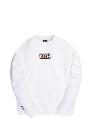 Kith Nike For New York Knicks Fleece Crewneck Sweatshirt - White