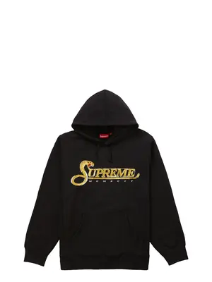 Supreme Sequin Viper Hooded Sweatshirt - Black