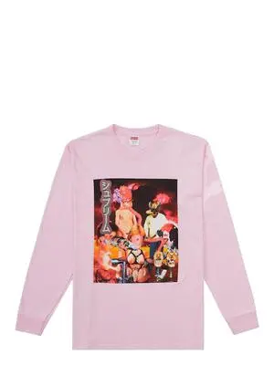 Supreme Sekintani La Norihiro Long Sleeve Tee Shirt Light Pink