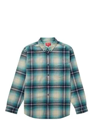 Supreme Shadow Plaid Flannel Shirt - Blue