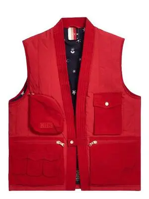 Kith Quilted Tactical Vest - Red
