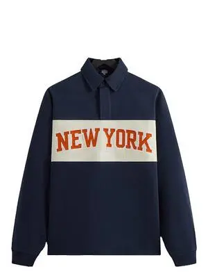 Kith New York Knicks Long Sleeve Rugby Shirt - Nocturnal