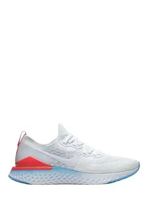 Nike Epic React Flyknit 2 - White/blue Hero/bright Crimson