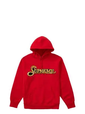 Supreme Sequin Viper Hooded Sweatshirt - Red