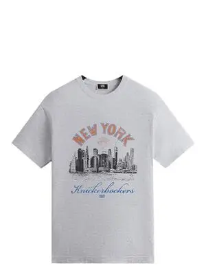 Kith New York Knicks Skyline Vintage Tee Shirt - Light Heather Grey