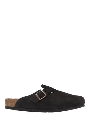 BIRKENSTOCK Boston Soft Footbed Suede Mocca Mocca Brown