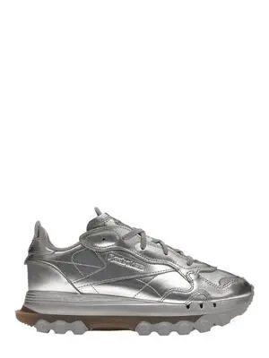 REEBOK Classic Leather Sneakers - Silver Metallic/pewter