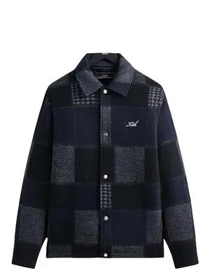Kith Patchwork Wool Coaches Jacket - Nocturnal