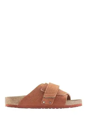 BIRKENSTOCK Birkenstock Kyoto Nubuck Slides Desert Buck Burnt Clay