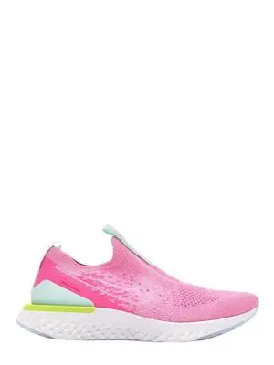 Nike Epic Phantom React Flyknit Sneakers - Psychic Pink/white/laser Fuchsia