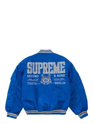 Supreme Second To None MA1 Jacket Blue