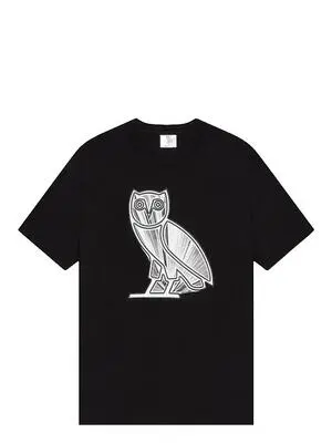 OVO Metallic Owl T-shirt - Black
