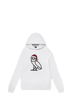 OVO Owl Holiday Hoodie - White