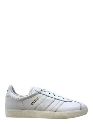Adidas Gazelle Lace Up Sneakers - Crystal White/gold Metallic