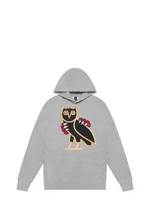 OVO Jurassic Park Og Owl Hooded Sweatshirt - Heather Grey