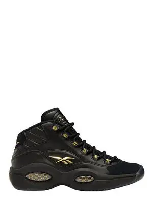 REEBOK Reebok Question Mid Gold Sneakers Black/gold Metallic