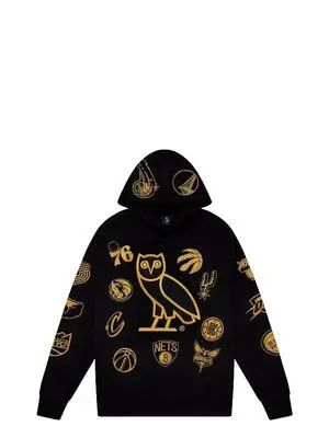 OVO Nba Team Icons Og Owl Hoodie - Black
