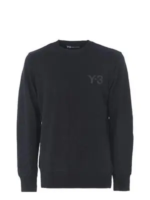Adidas Y3 Classic Logo Crewneck Sweater - Black
