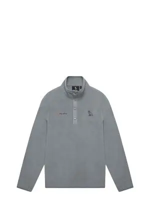 OVO Polartec Thermal Pro Microfleece Mock Neck Light Grey