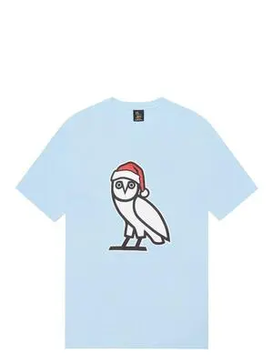 OVO Holiday Owl T-shirt - Sky Blue