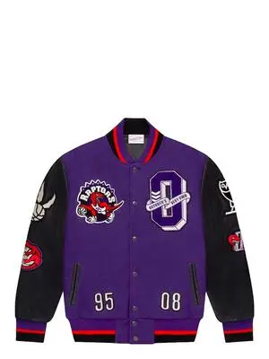 OVO X Mitchell & Ness '95 Raptors Varsity Jacket - Purple
