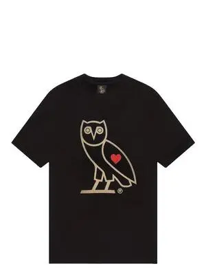OVO Give Thanks Og Owl Tee Shirt - Black