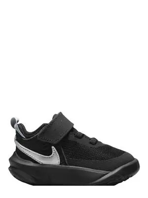Nike Team Hustle D10 Metallic Silver Sneakers - Black/volt/white