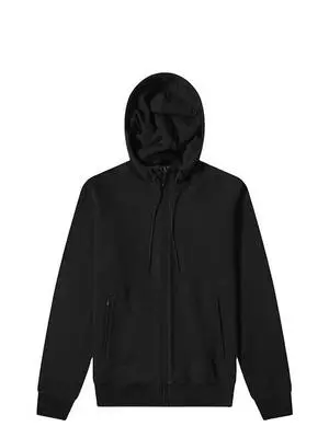 Adidas Y3 Classic Back Logo Full Zip Hoodie - Black