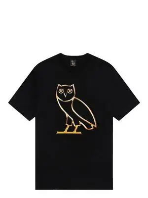 OVO Liquid Metal Tee Shirt - Black