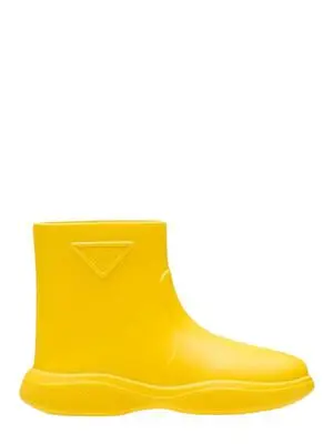 Prada Rubber Rain Booties - Sunny Yellow