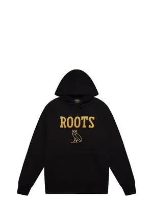 OVO Roots Athletics Owl Hoodie - Black