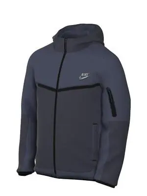 Nike Nike Tech Fleece Full-Zip Hoodie Thunder Blue/dark Obsidian/metallic Cool Grey